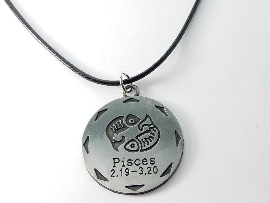 Ribe Ogrlica sa Pločicom - Horoskopski Znak Riba Ogrlica